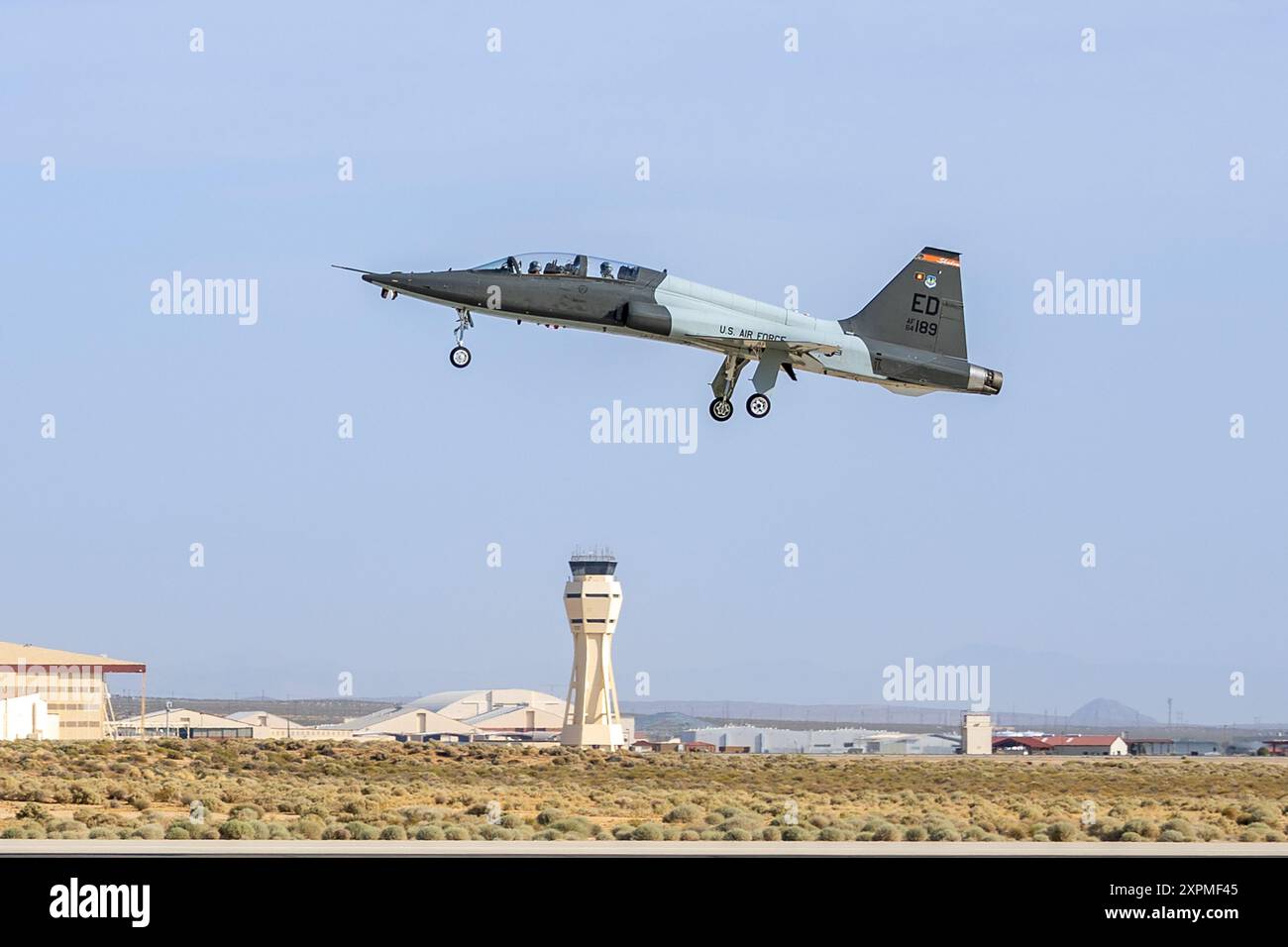 An Air Force T-38C assigned to the 416th Flight Test Squadron takes off ...