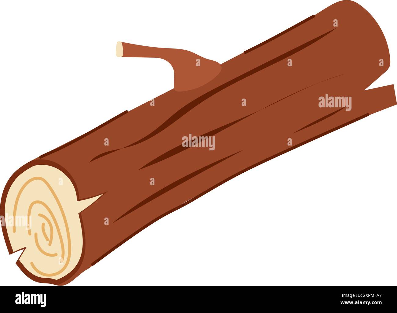 Wood log cartoon hi-res stock photography and images - Alamy