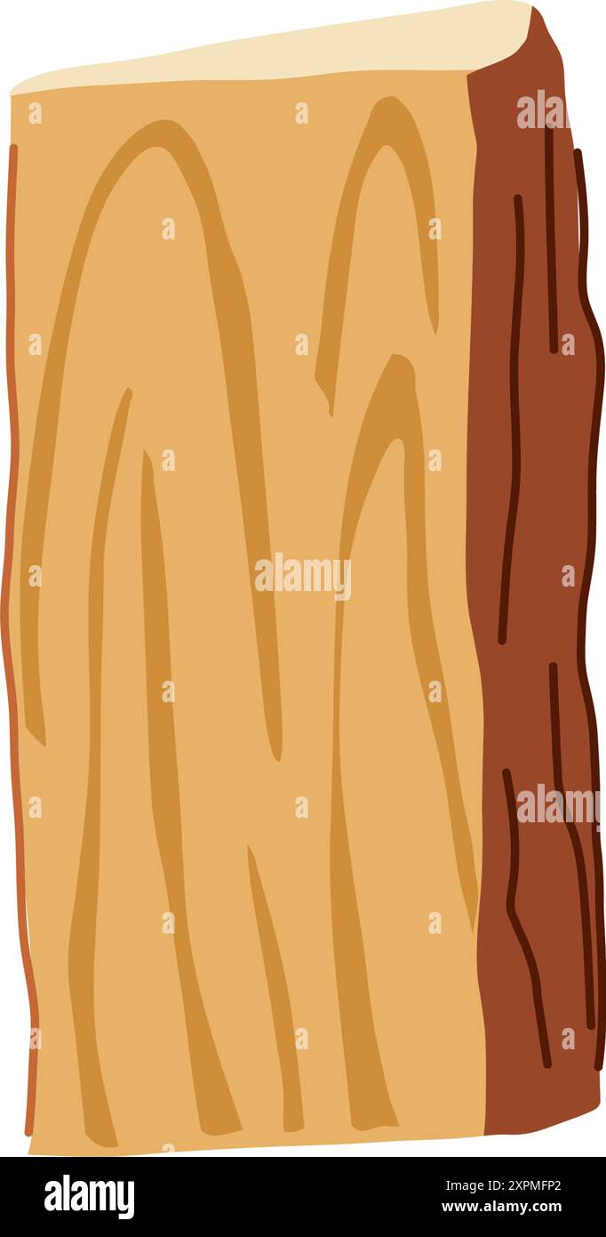 lumber wood log cartoon vector illustration Stock Vector Image & Art ...