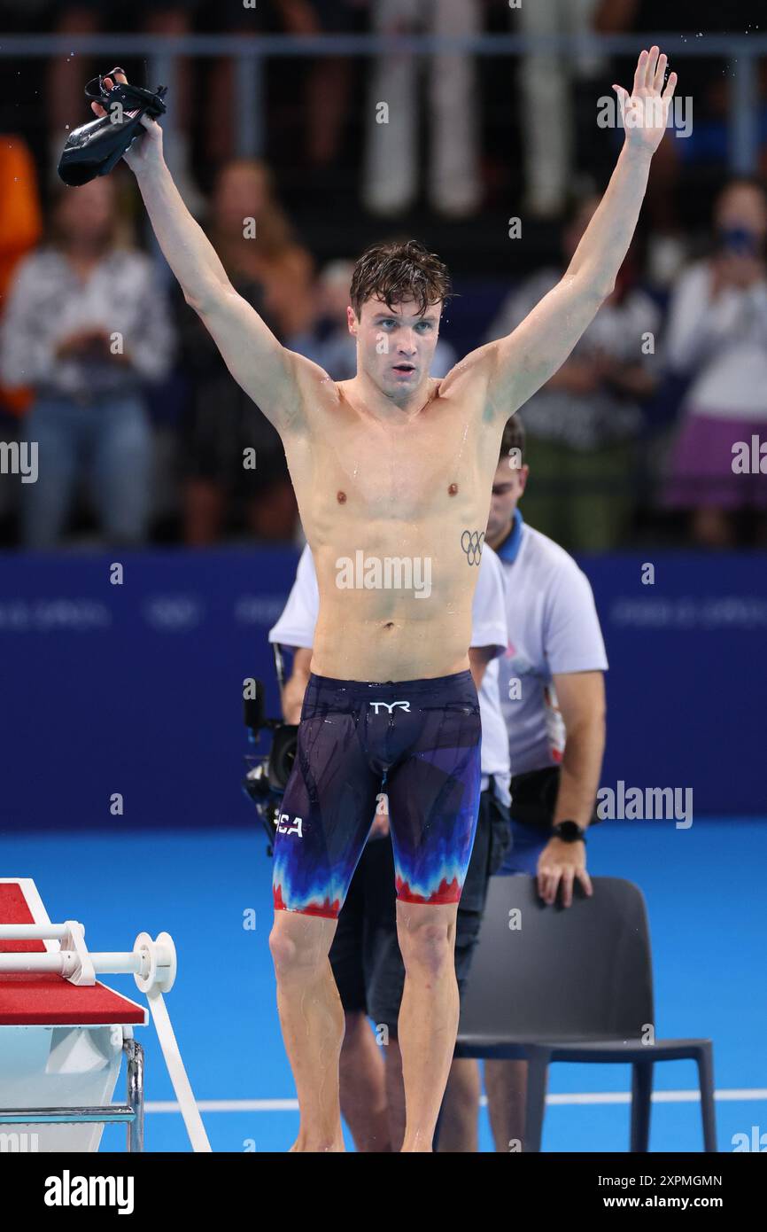 Nanterre, France. 4th Aug, 2024. FINKE Bobby (USA) Swimming : Men's ...