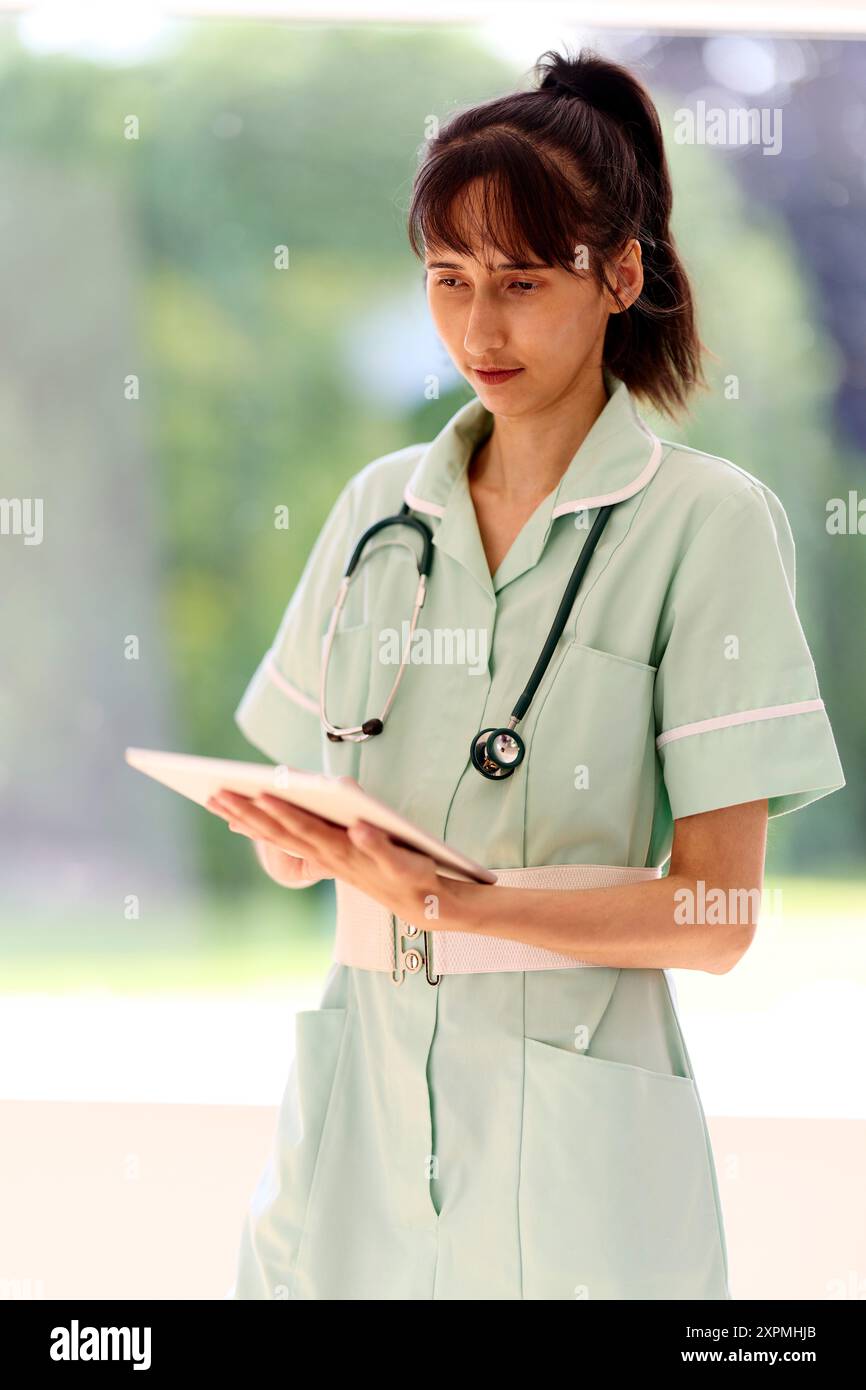 Portrait of Nurse smiling Stock Photo - Alamy