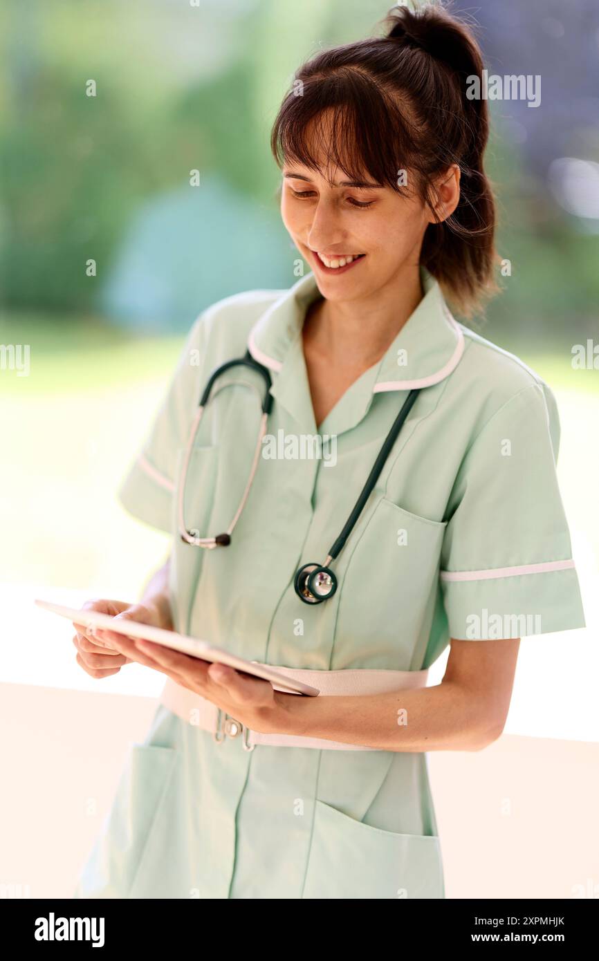 Portrait of Nurse smiling Stock Photo - Alamy