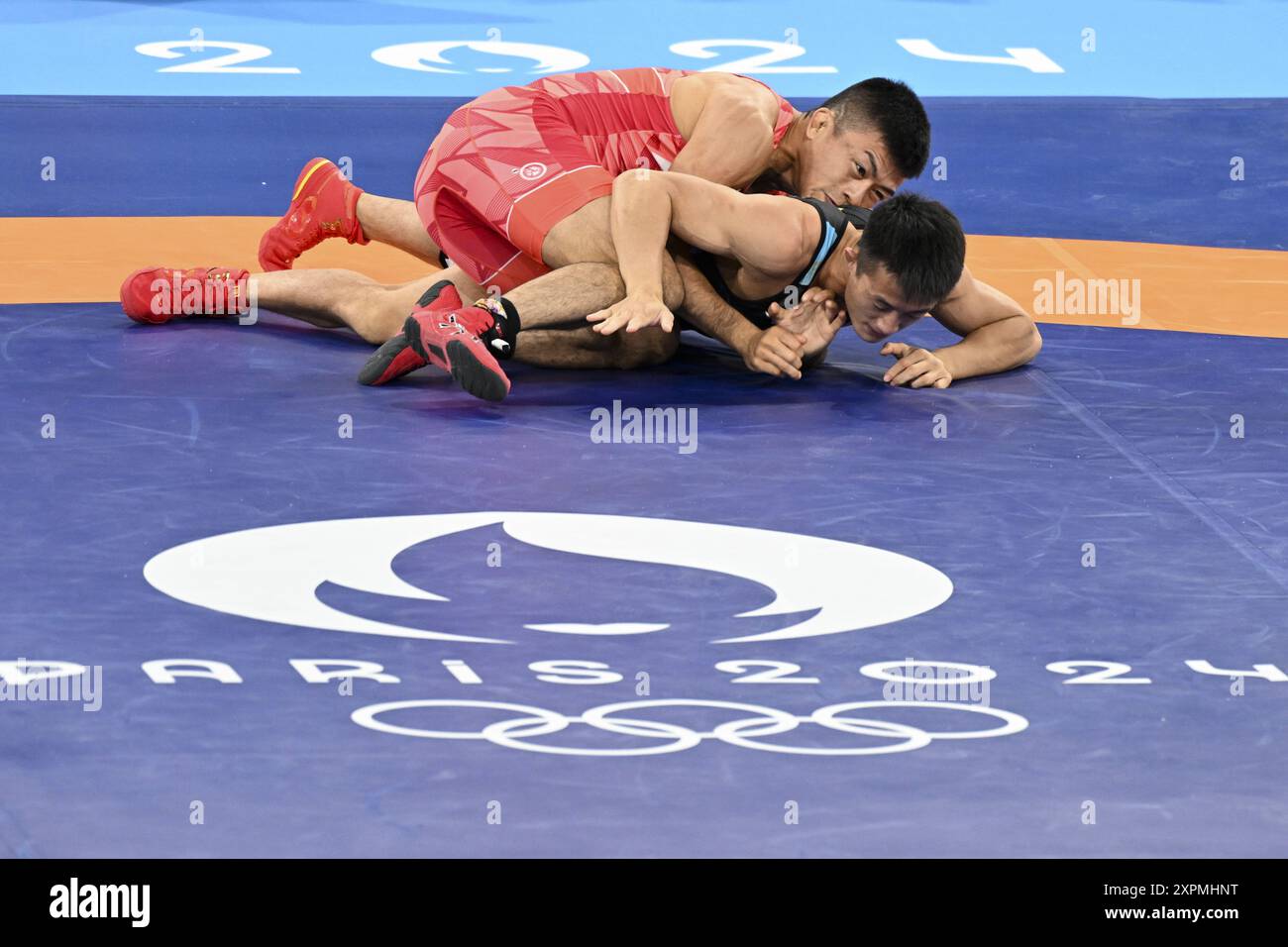 Wrestling at champ de mars arena hi-res stock photography and images ...