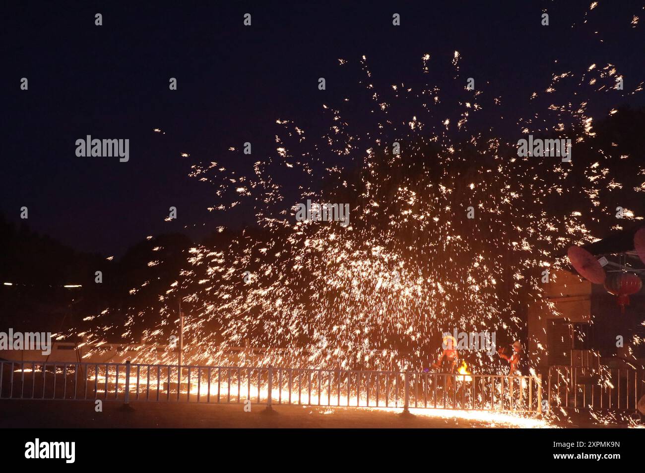Folk artists perform the intangible cultural heritage skill in Shaodong ...