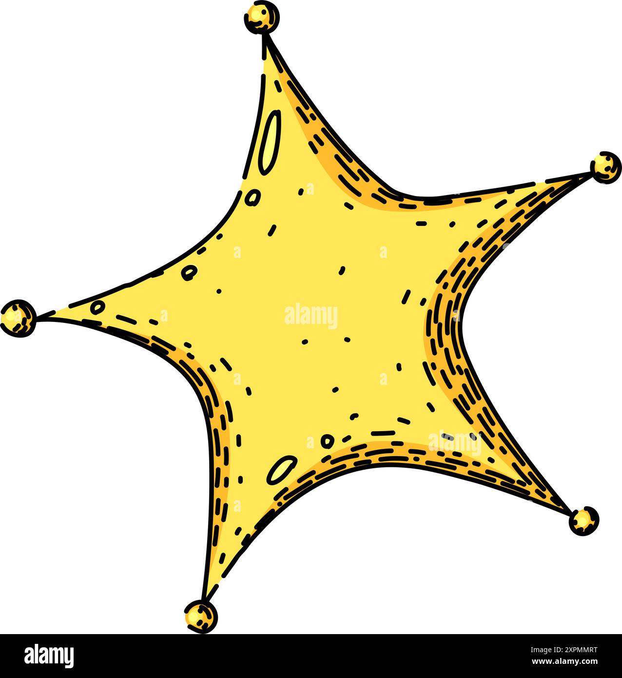 yellow star sketch hand drawn vector Stock Vector Image & Art - Alamy