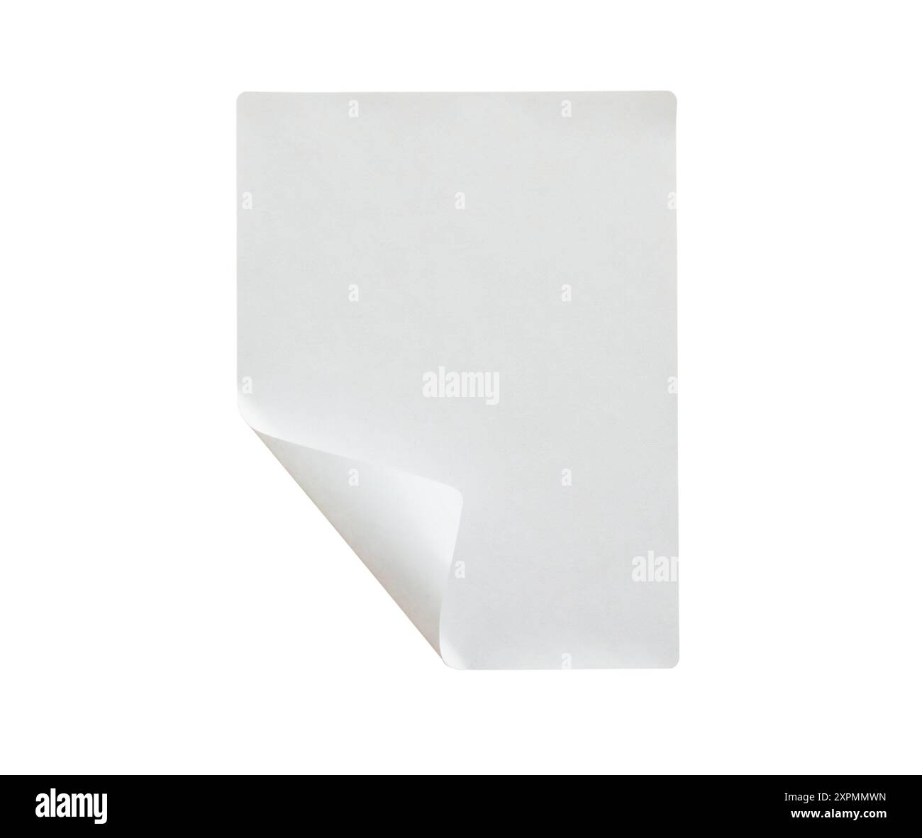 Paper sticker label isolated on white background Stock Photo - Alamy