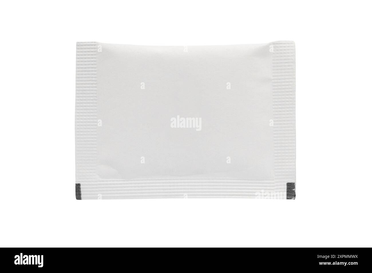 blank white sachet package isolated on white background Stock Photo - Alamy