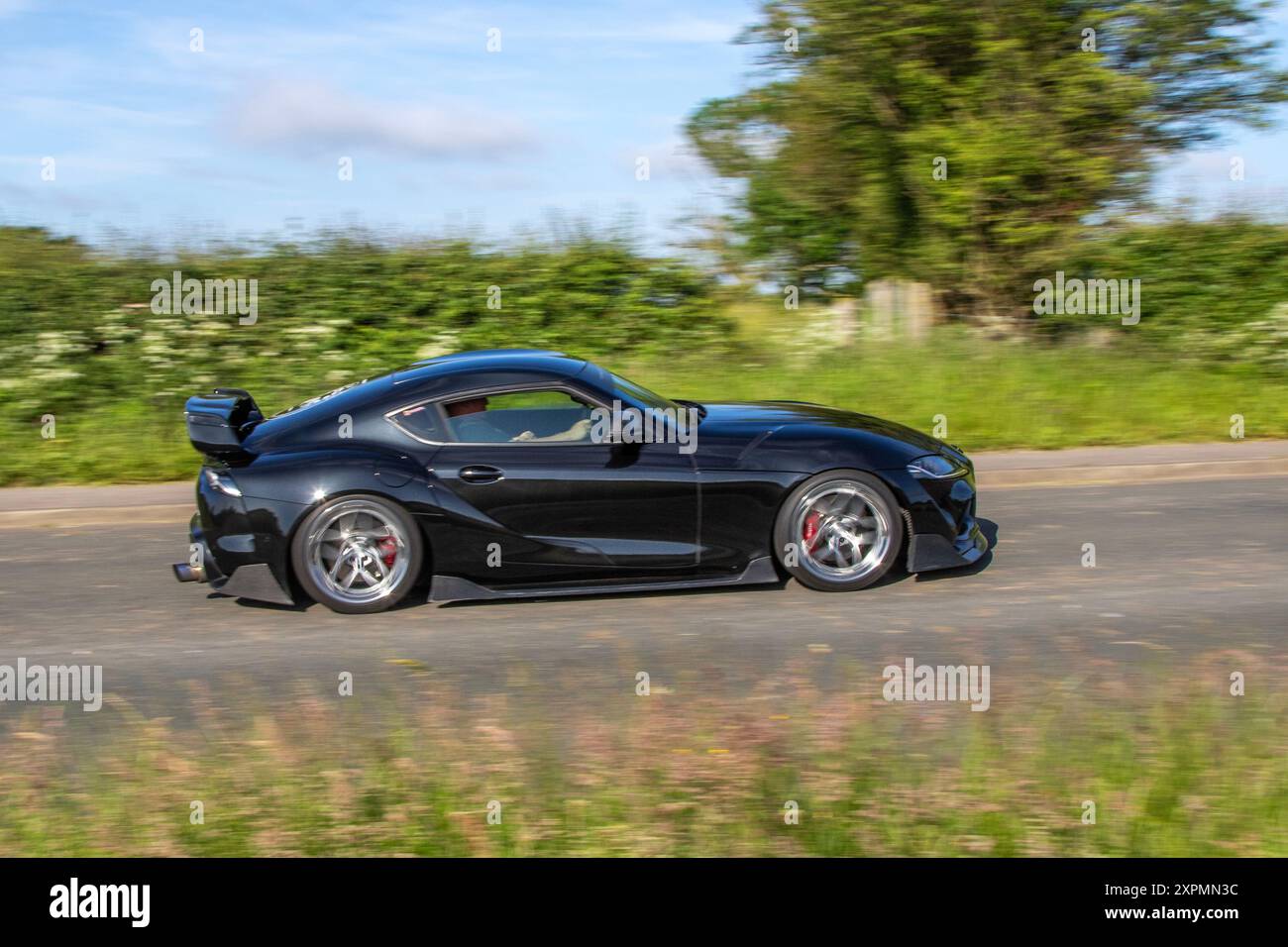 2019 Toyota Supra Supercar A90 Edition two-seater roadster travelling ...