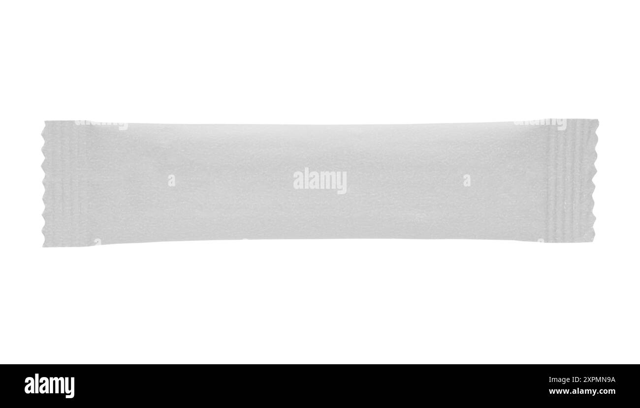 blank white stick sachet package isolated on white background Stock ...