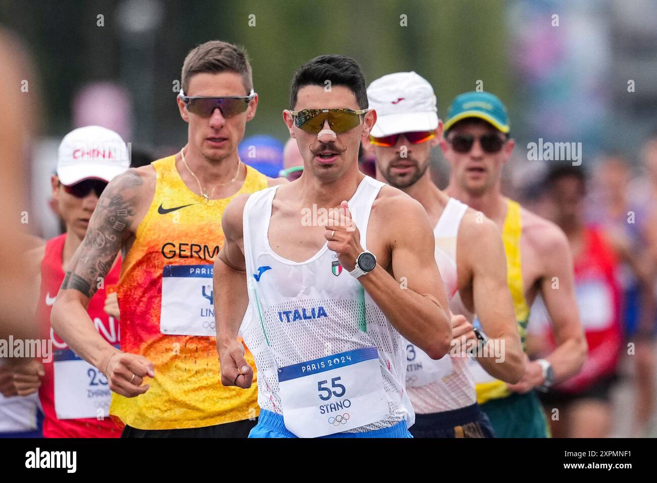 Massimo Stano of Italy competes during Marathon Race Walk Relay Mixed ...