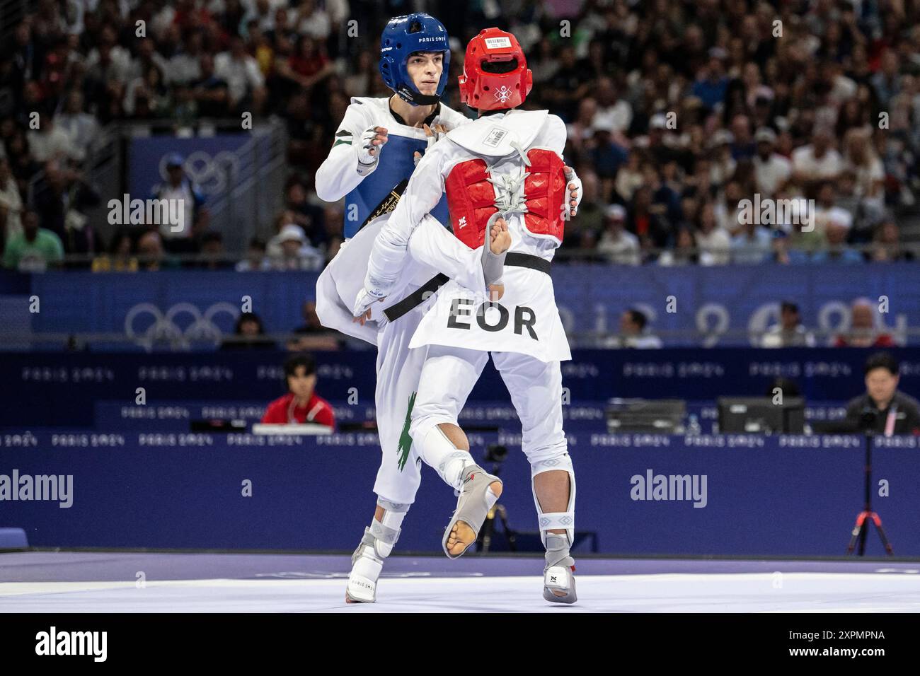 Paris, France. 07th Aug, 2024. Palestine's Omar Yaser Ismail and ...