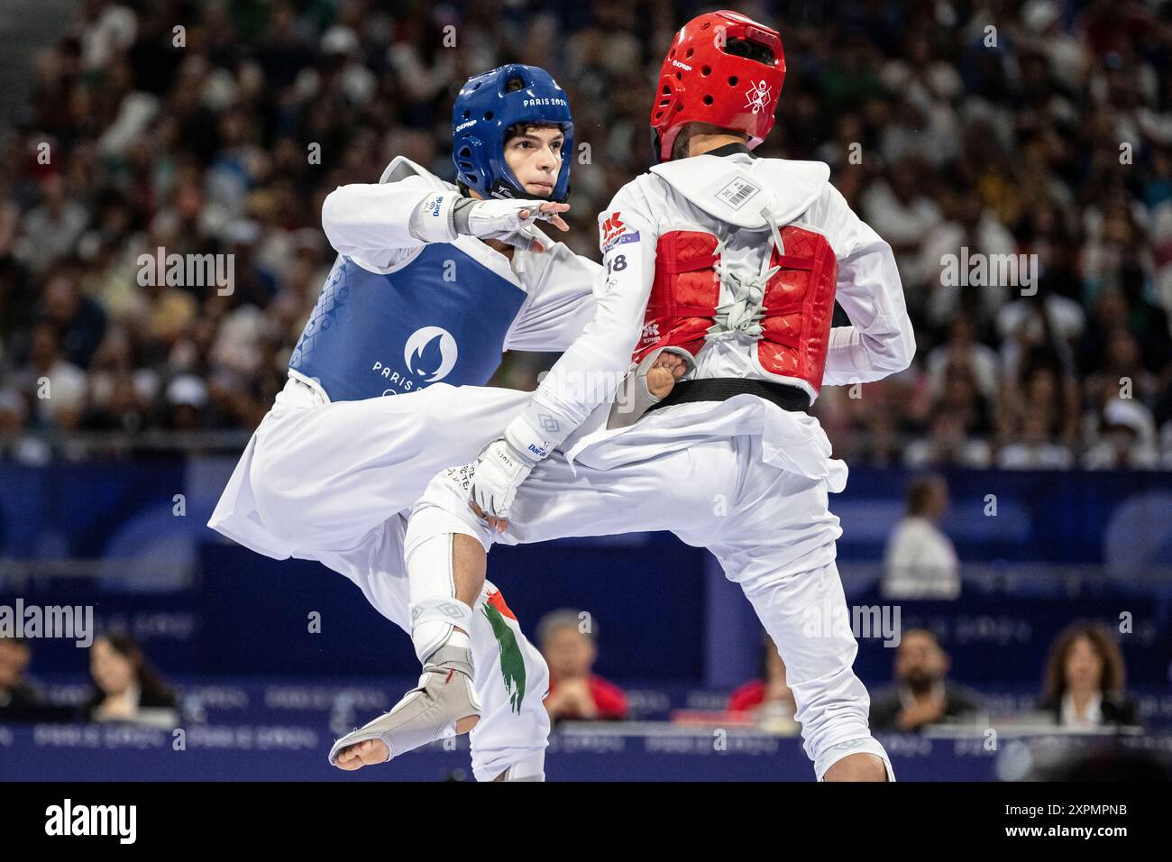 Paris, France. 07th Aug, 2024. Palestine's Omar Yaser Ismail and ...