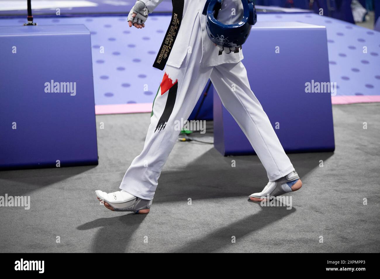Paris, France. 07th Aug, 2024. Palestine's Omar Yaser Ismail before the ...