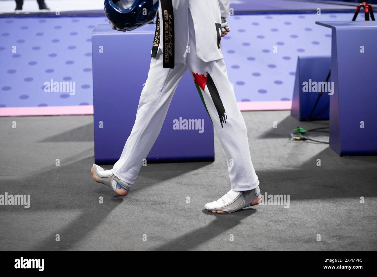 Paris, France. 07th Aug, 2024. Palestine's Omar Yaser Ismail before the ...