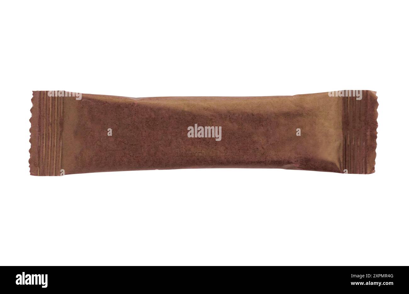 blank brown stick sachet package isolated on white background Stock ...
