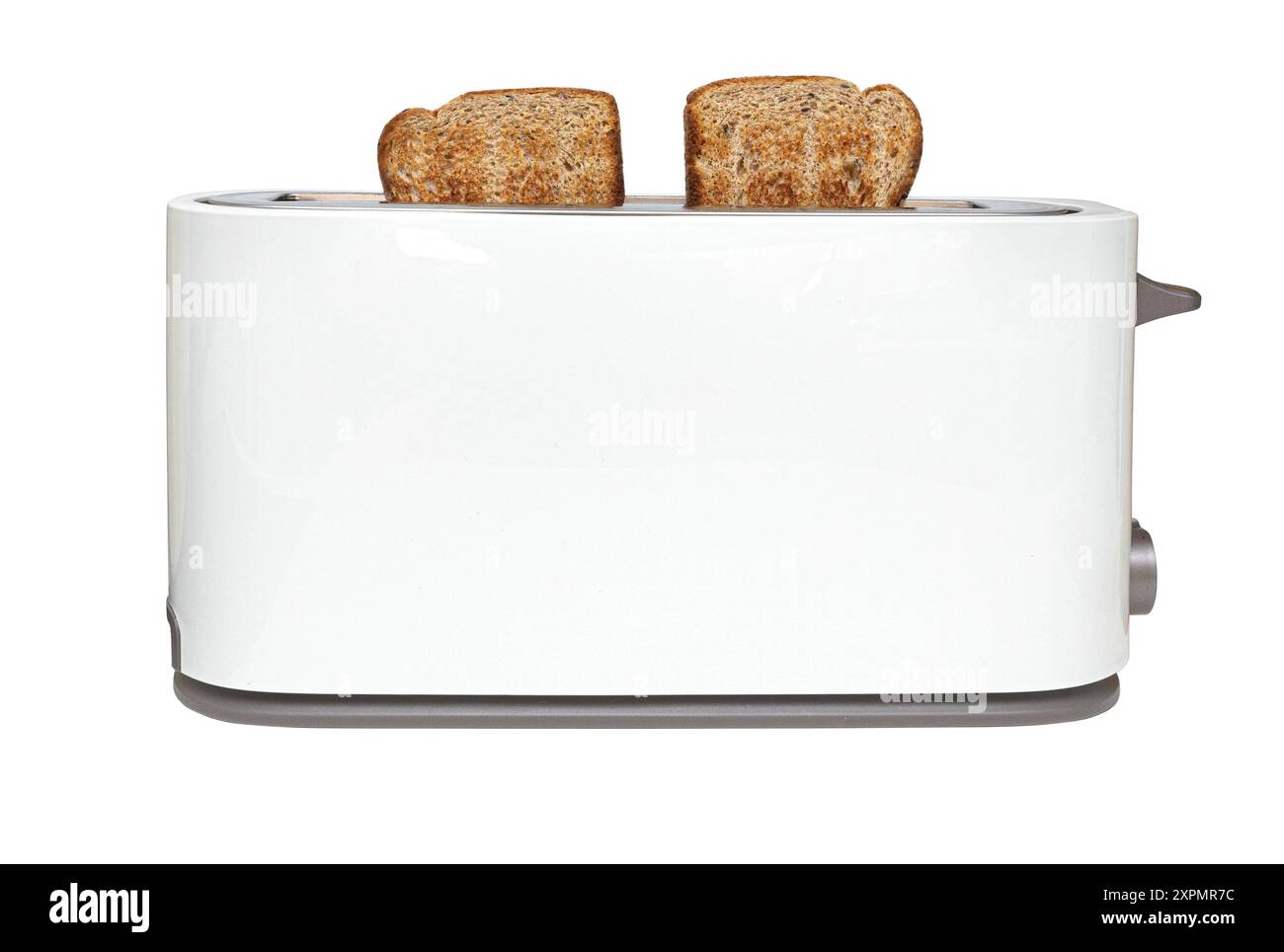 White toaster for all types of bread. Isolated on a white background ...