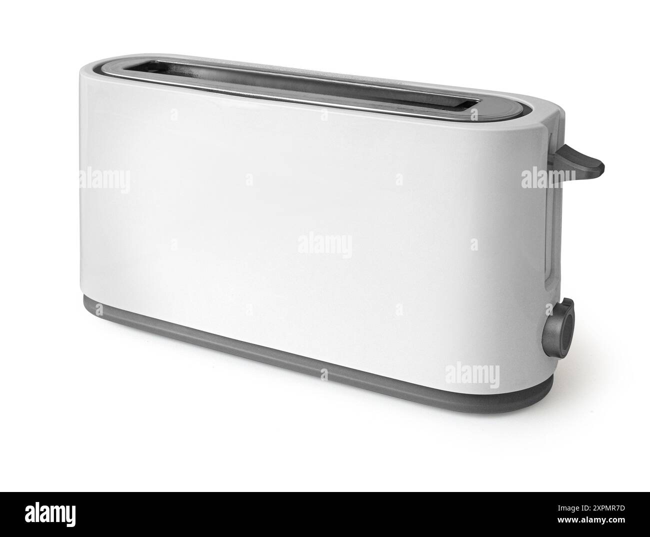 White toaster for all types of bread. Isolated on a white background ...