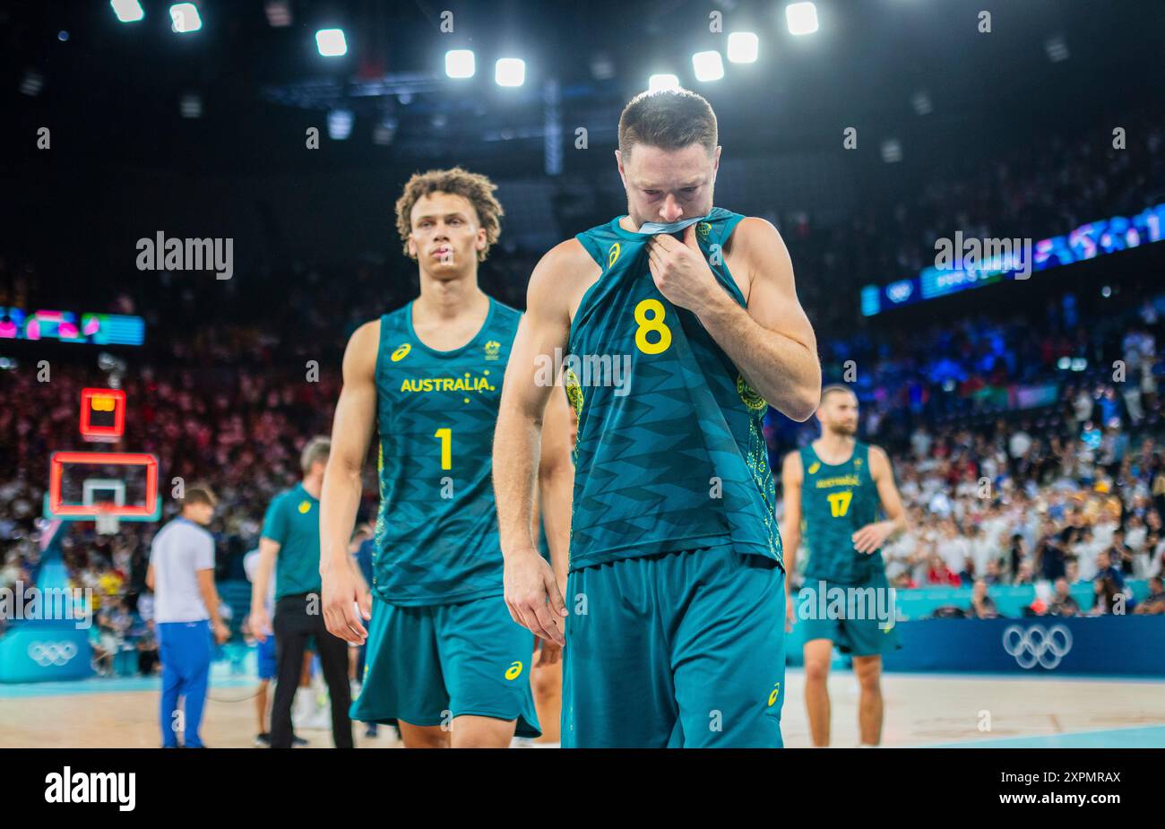 Paris, France. 6th AUG 2024. Matthew Dellavedova (AUS) Dyson Daniels ...