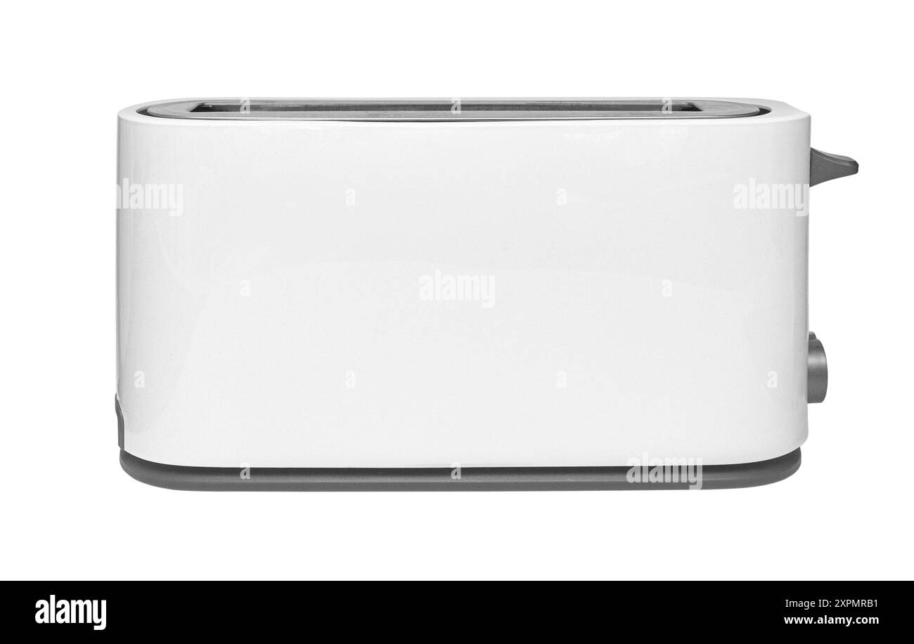 White toaster for all types of bread. Isolated on a white background ...