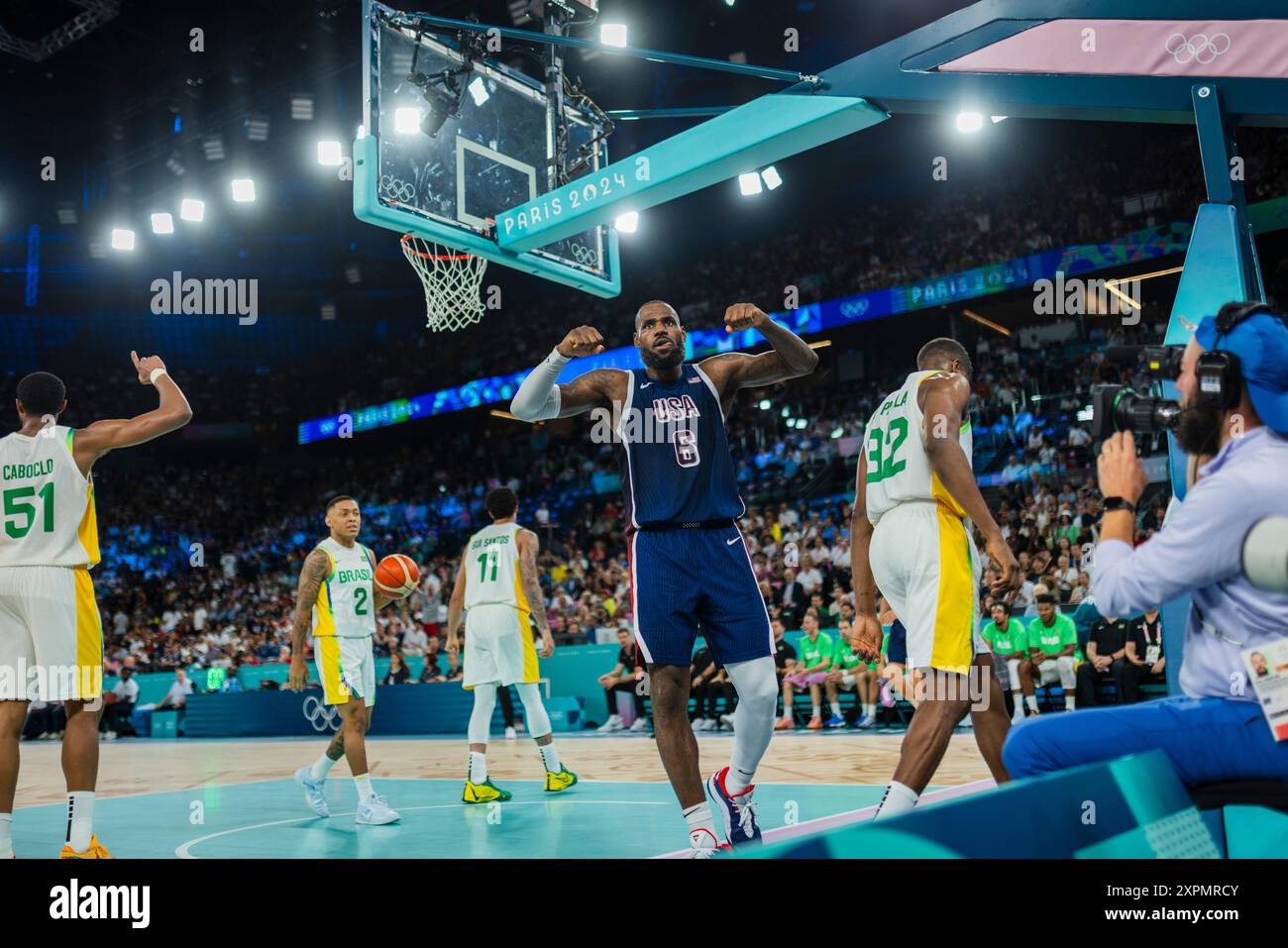Paris, France. 6th AUG 2024. LeBron James (USA) Paris 2024 Olympic ...