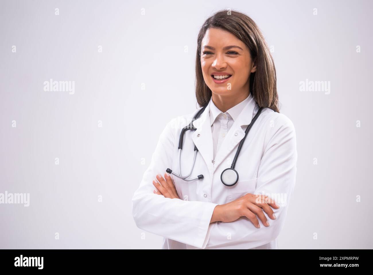 Portrait of doctor who is happy after successful treatment Stock Photo ...