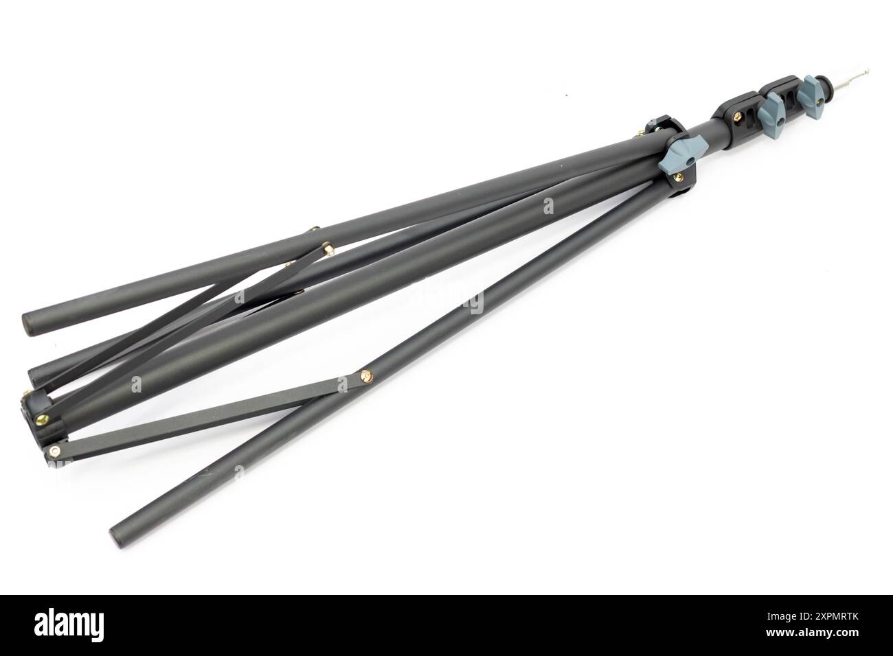 Light Stand Adjustable on White Isolated Background Stock Photo - Alamy