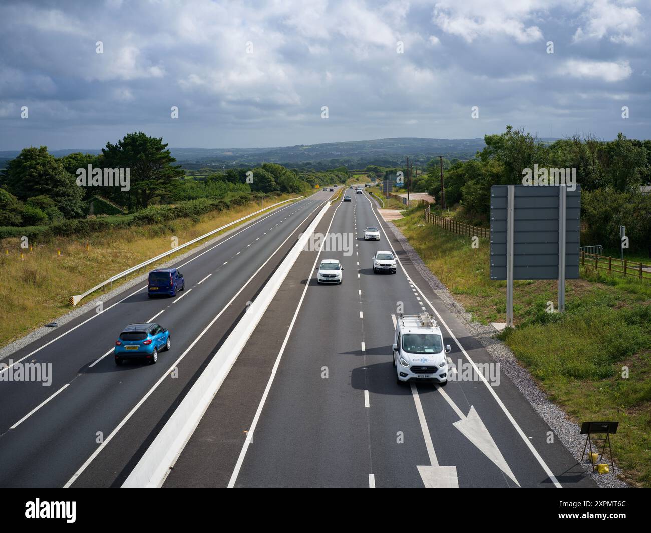 A30 NEW CARLAND CROSS TO CHIVERTON BY PASS DUAL CARRIGEWAY Stock Photo ...