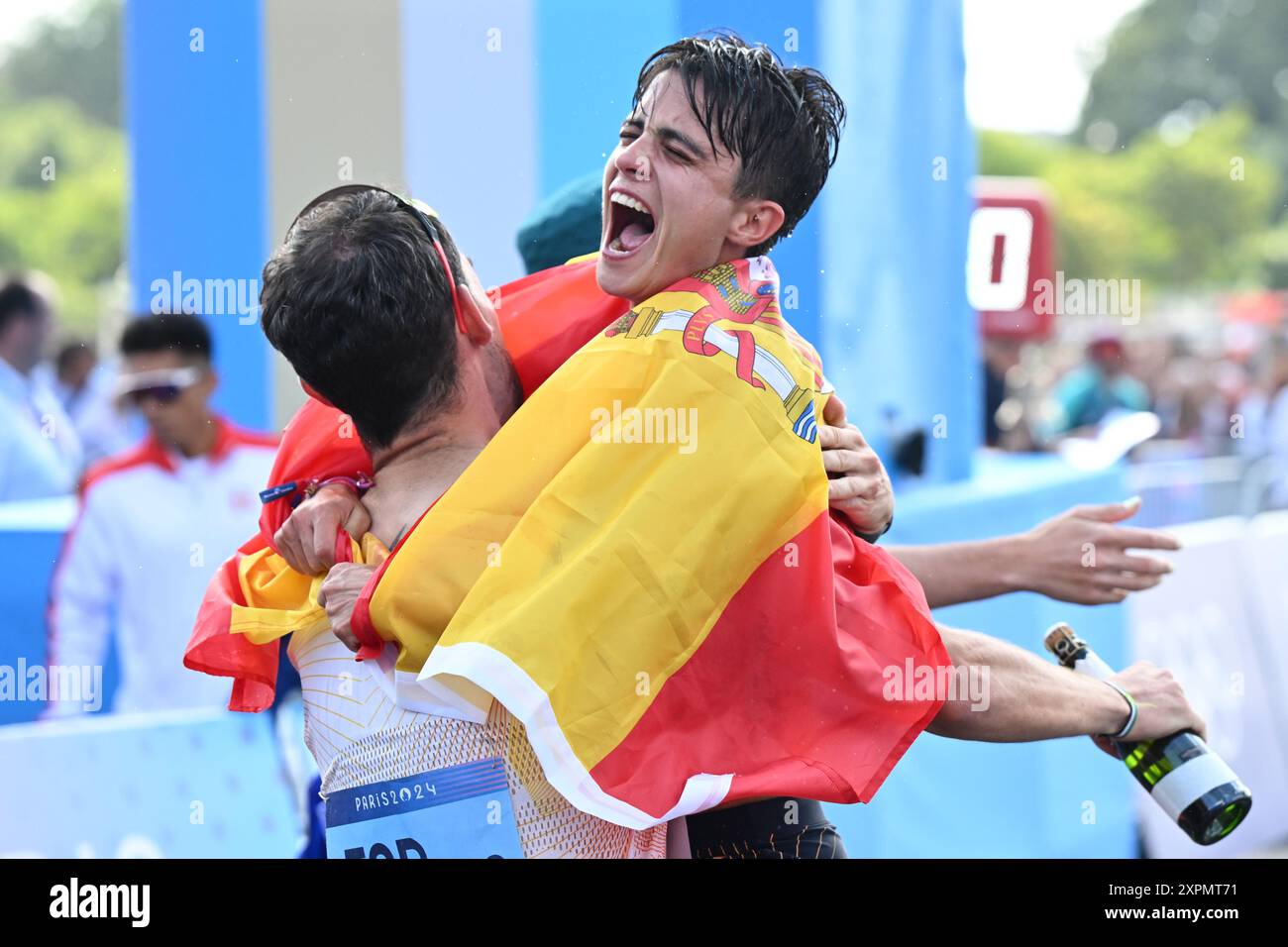 Paris, France. 07th Aug, 2024. Olympics, Paris 2024, athletics, walking ...