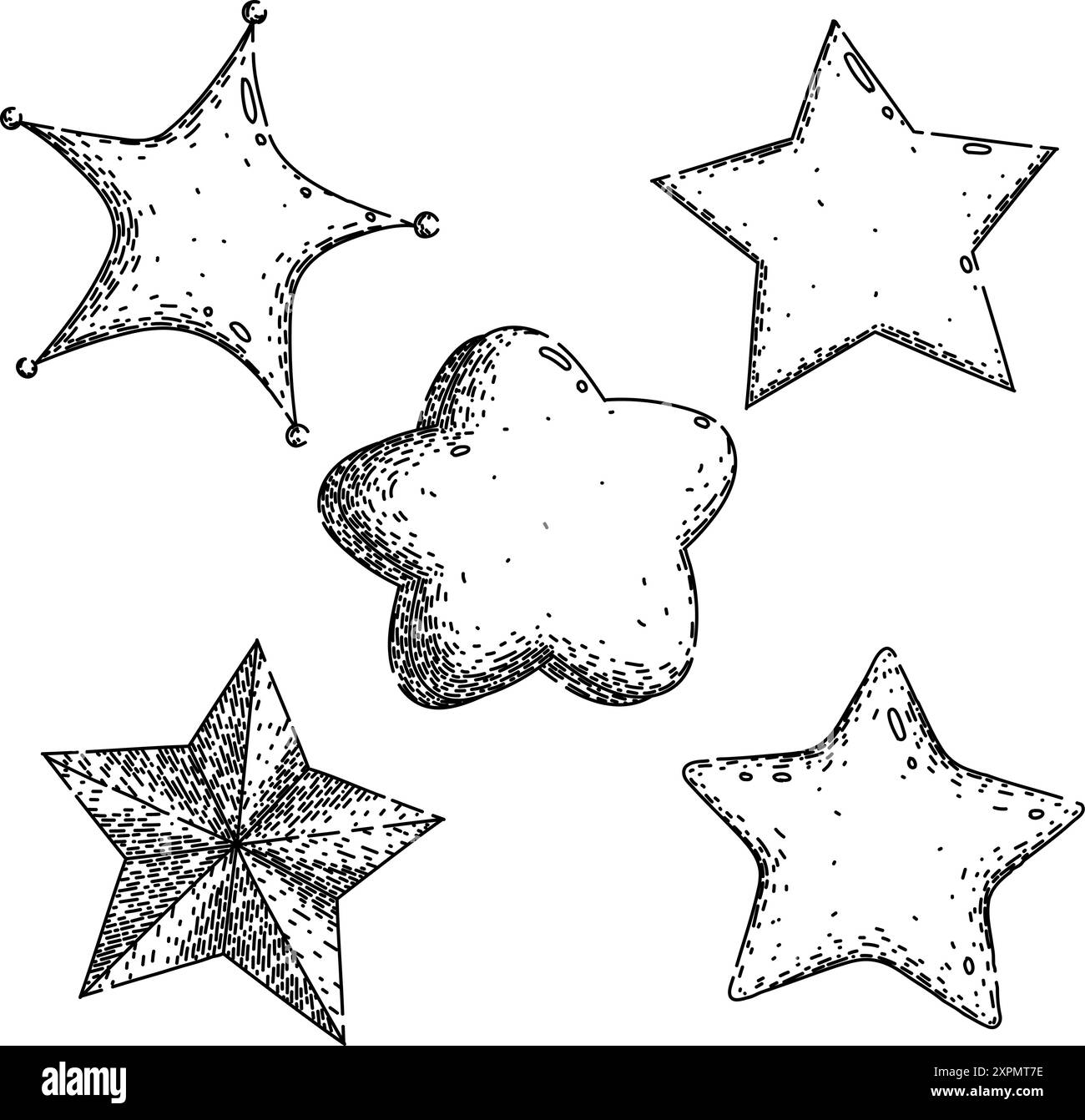 star set sketch hand drawn vector Stock Vector Image & Art - Alamy