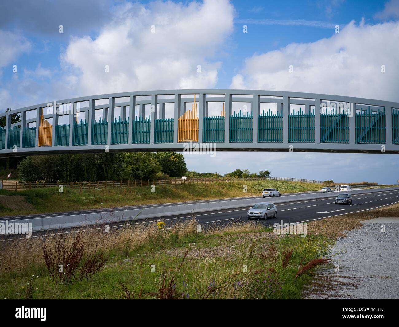 CHIVERTON ROUNDABOUT REPLACEMENT FLYOVER BRIDGE A30 BYPASS Stock Photo ...