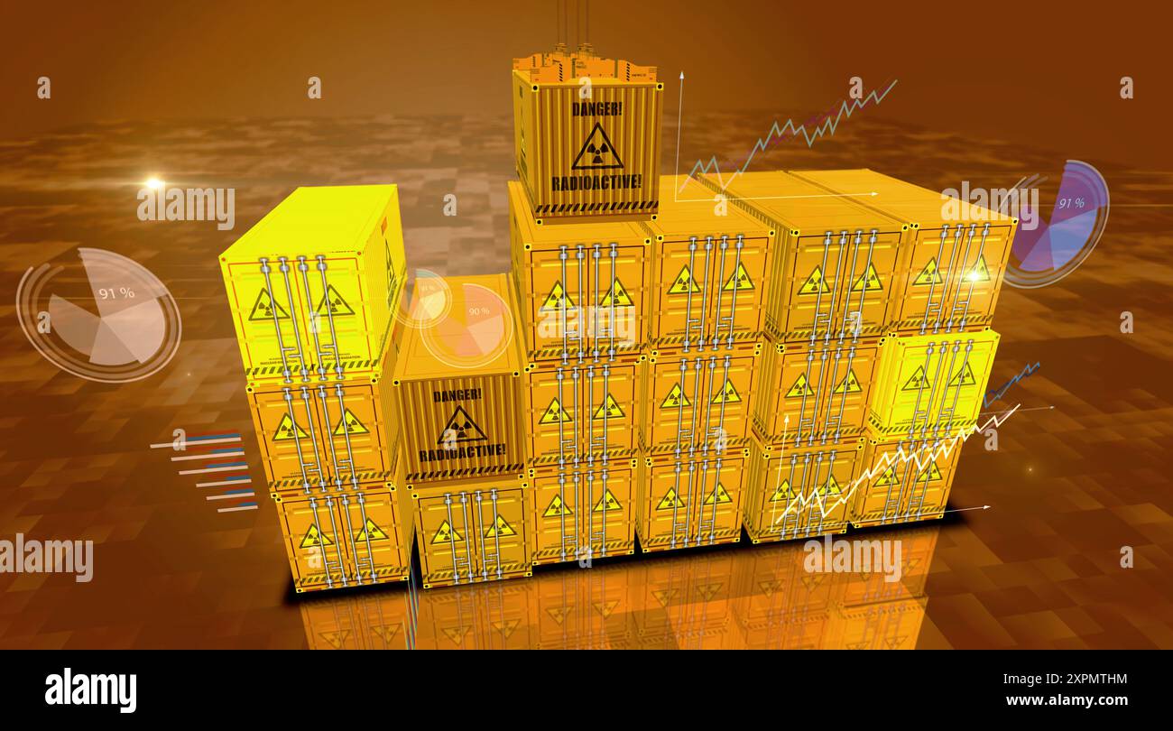 Caution sign on shipping container hi-res stock photography and images ...