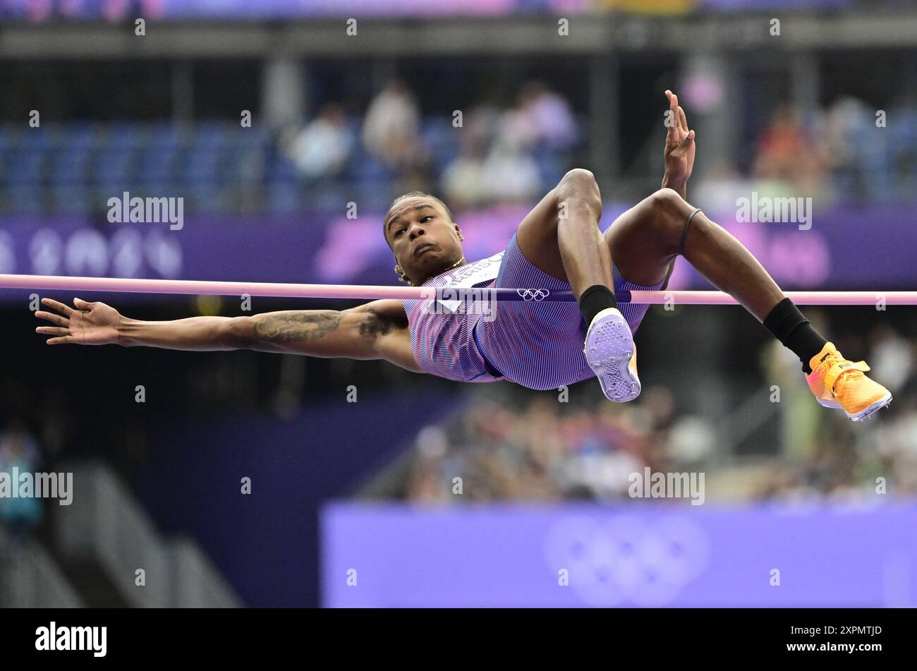 American Juvaughn Harrison pictured in action during the men's High ...