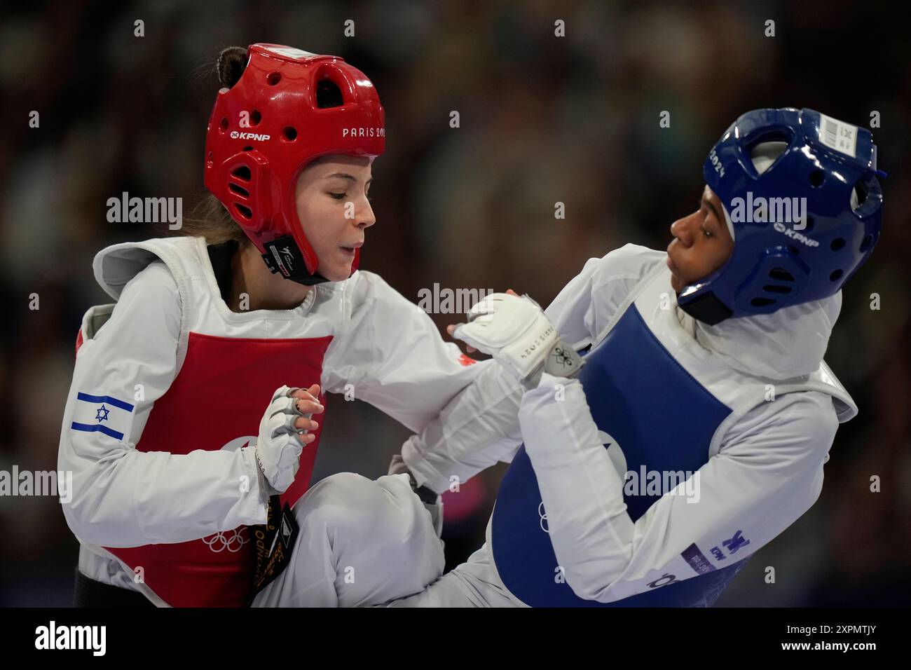Saudi Arabia's Dunya Ali M Abutaleb competes with Israel's Abishag ...