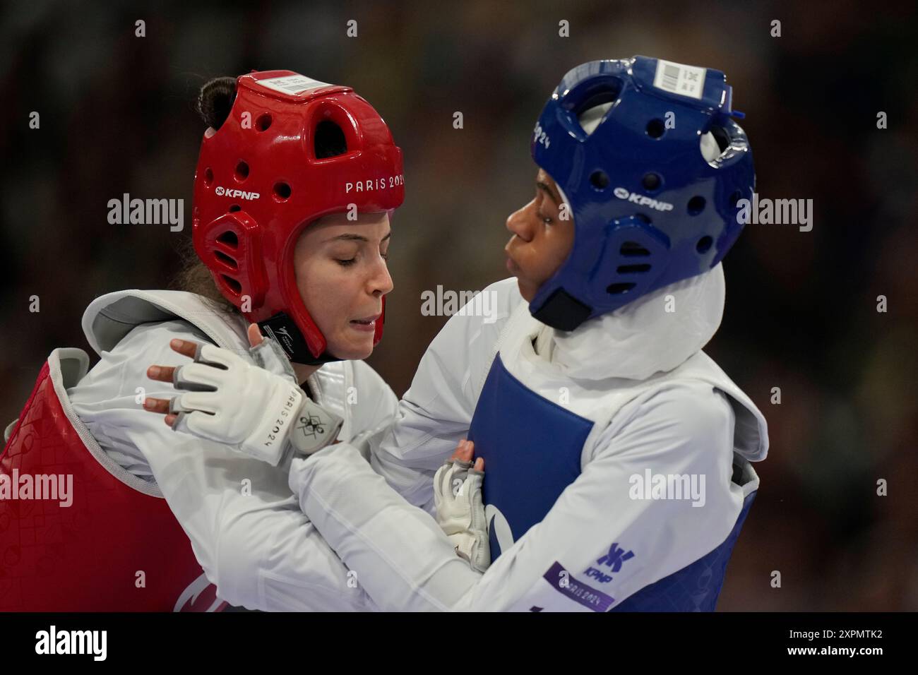 Saudi Arabia's Dunya Ali M Abutaleb competes with Israel's Abishag ...