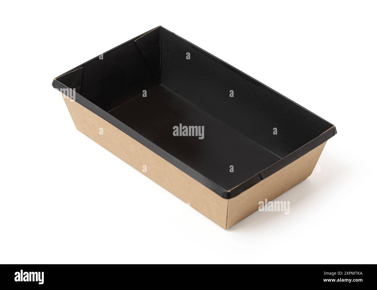 Recycled paper trays for snacks, empty disposable packaging cardboard ...