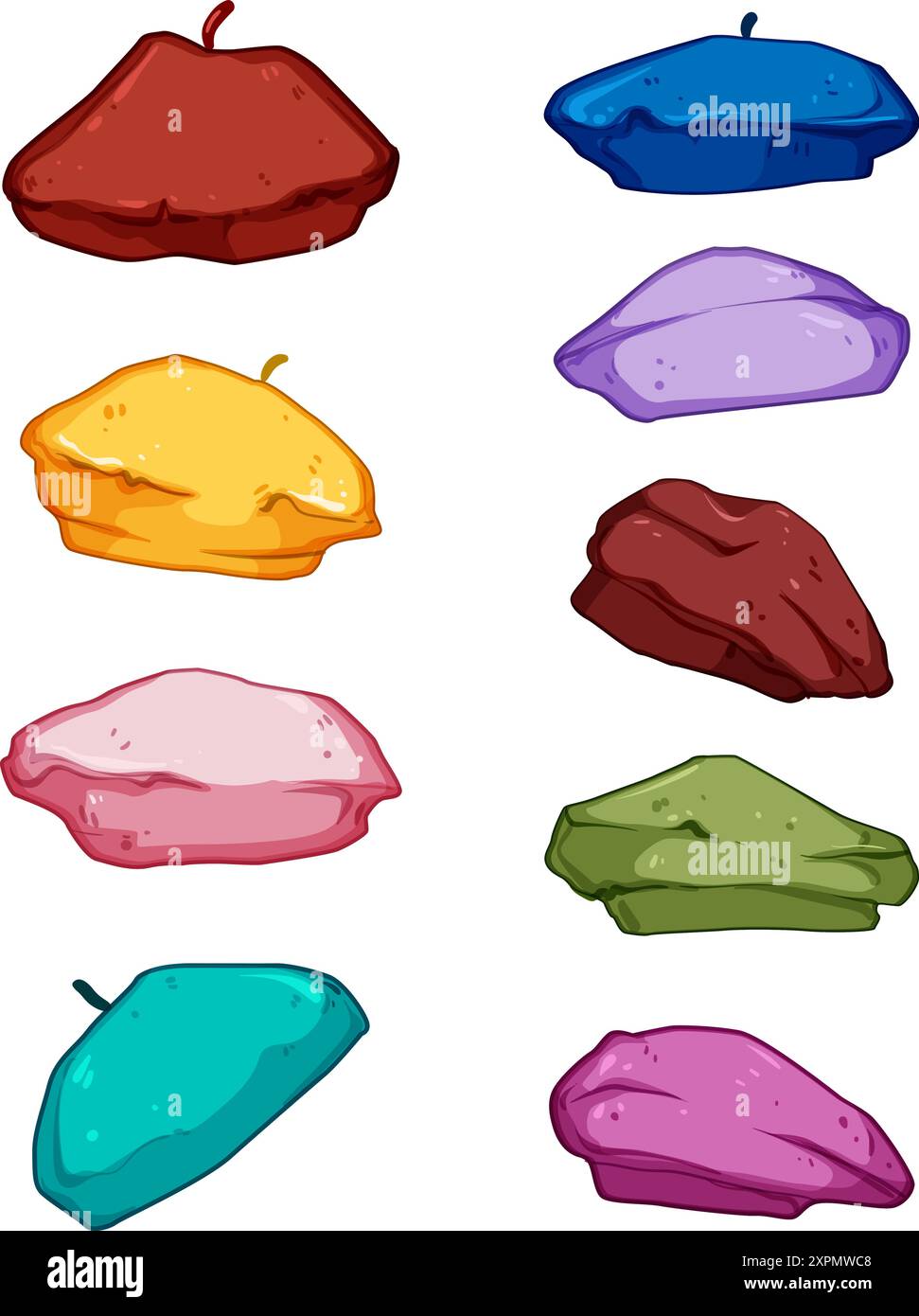 beret set cartoon vector illustration Stock Vector Image & Art - Alamy