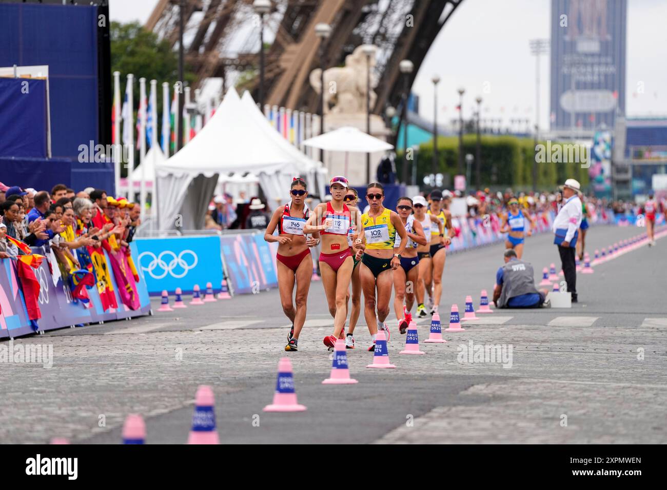 Jiayu Yang of China competes during Marathon Race Walk Relay Mixed of ...
