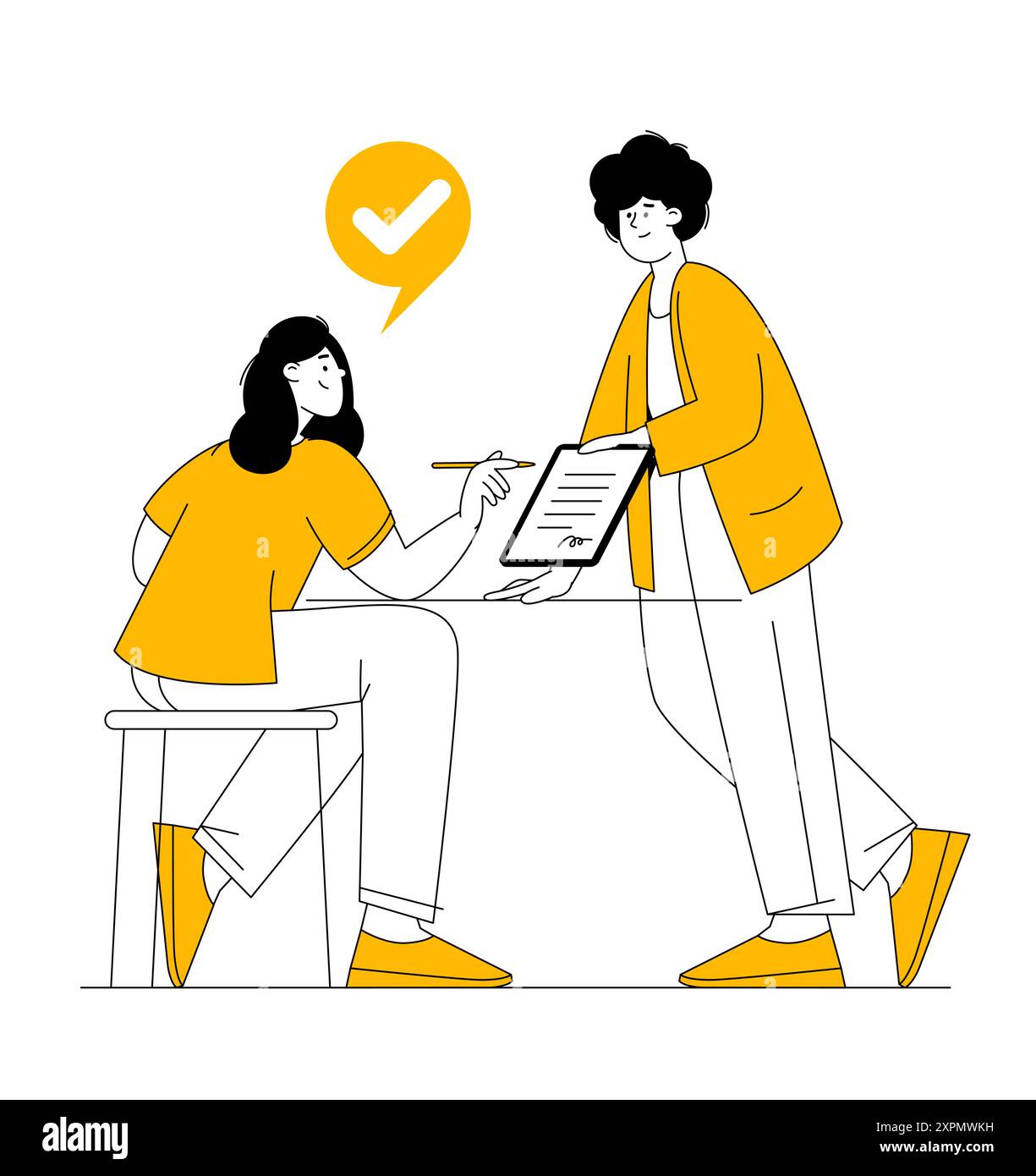 Official agreement, electronic signature, digital contract, partnership ...