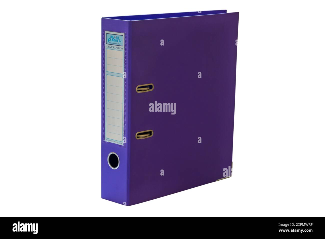 purple lever arch file isolated on white background Stock Photo - Alamy