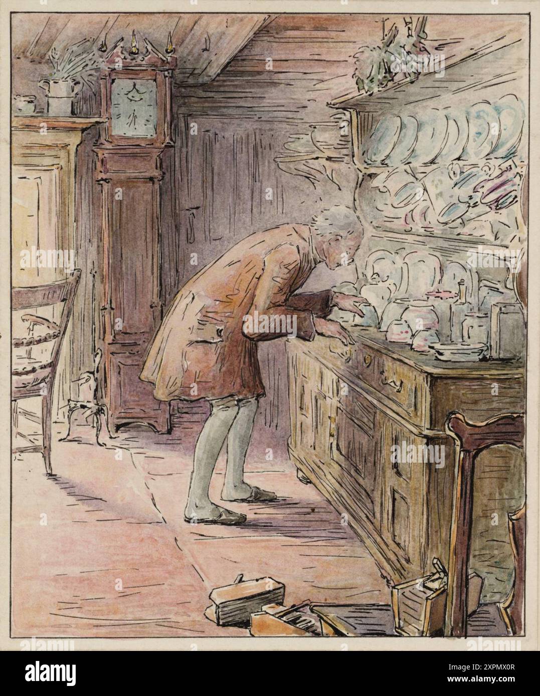Illustration for the book The Tailor of Gloucester Helen Beatrix Potter ...