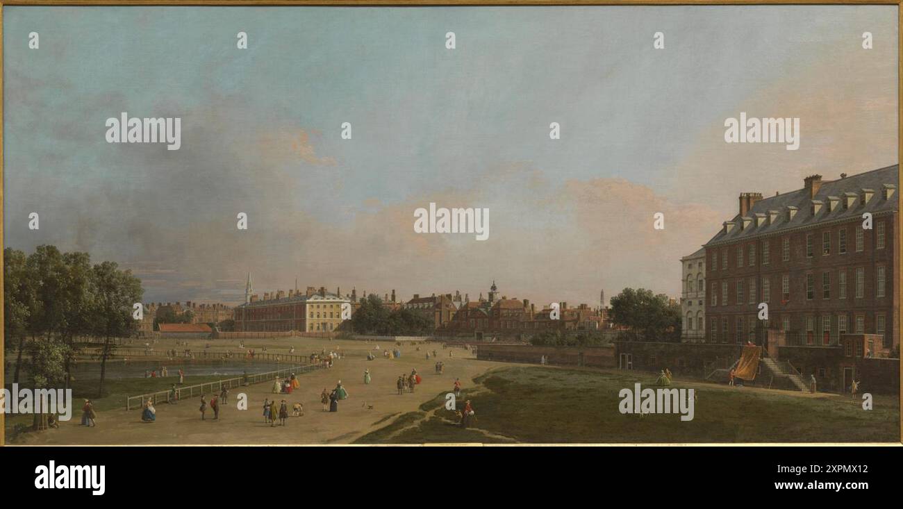 London: The Old Horse Guards from St James's Park c.1749 by Canaletto ...