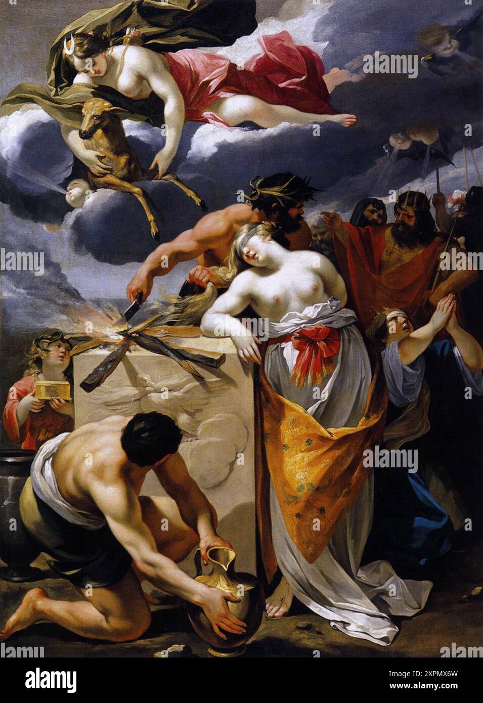 François Perrier's The Sacrifice of Iphigenia (17th century), depicting ...