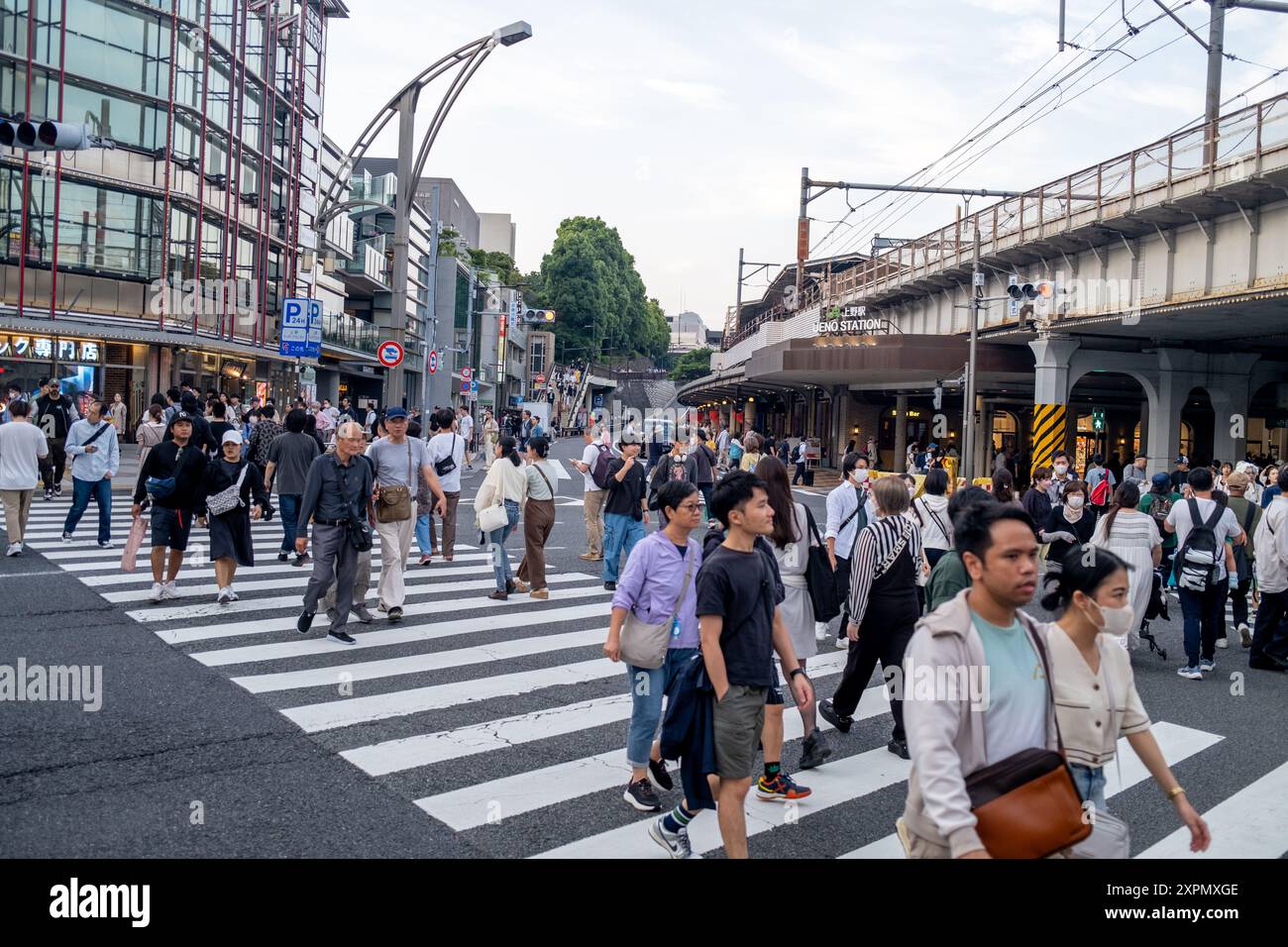 Pedestrian Crossing Ueno Tokyo Japan Stock Photo - Alamy