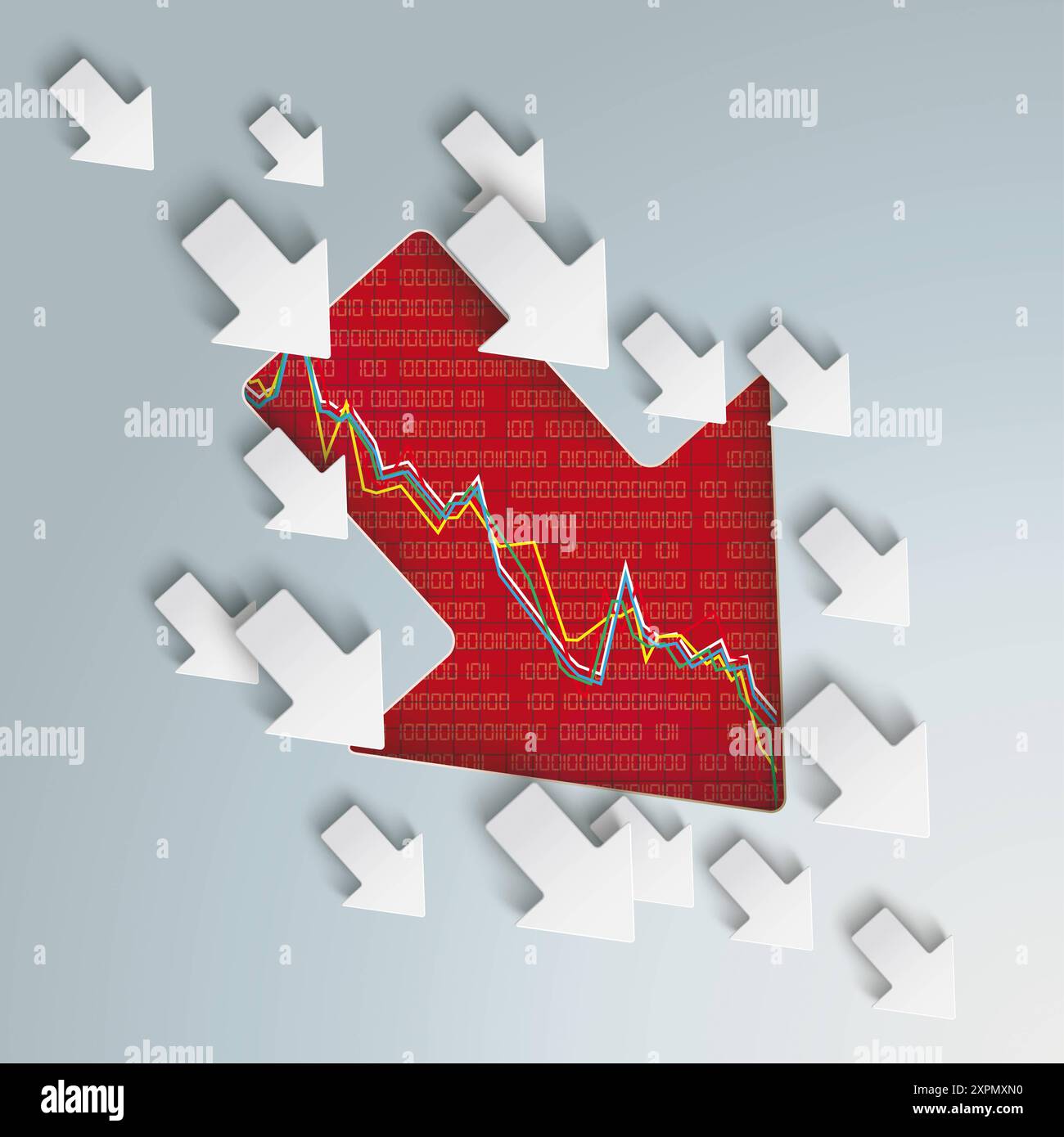 Stock market crash arrows hi-res stock photography and images - Alamy