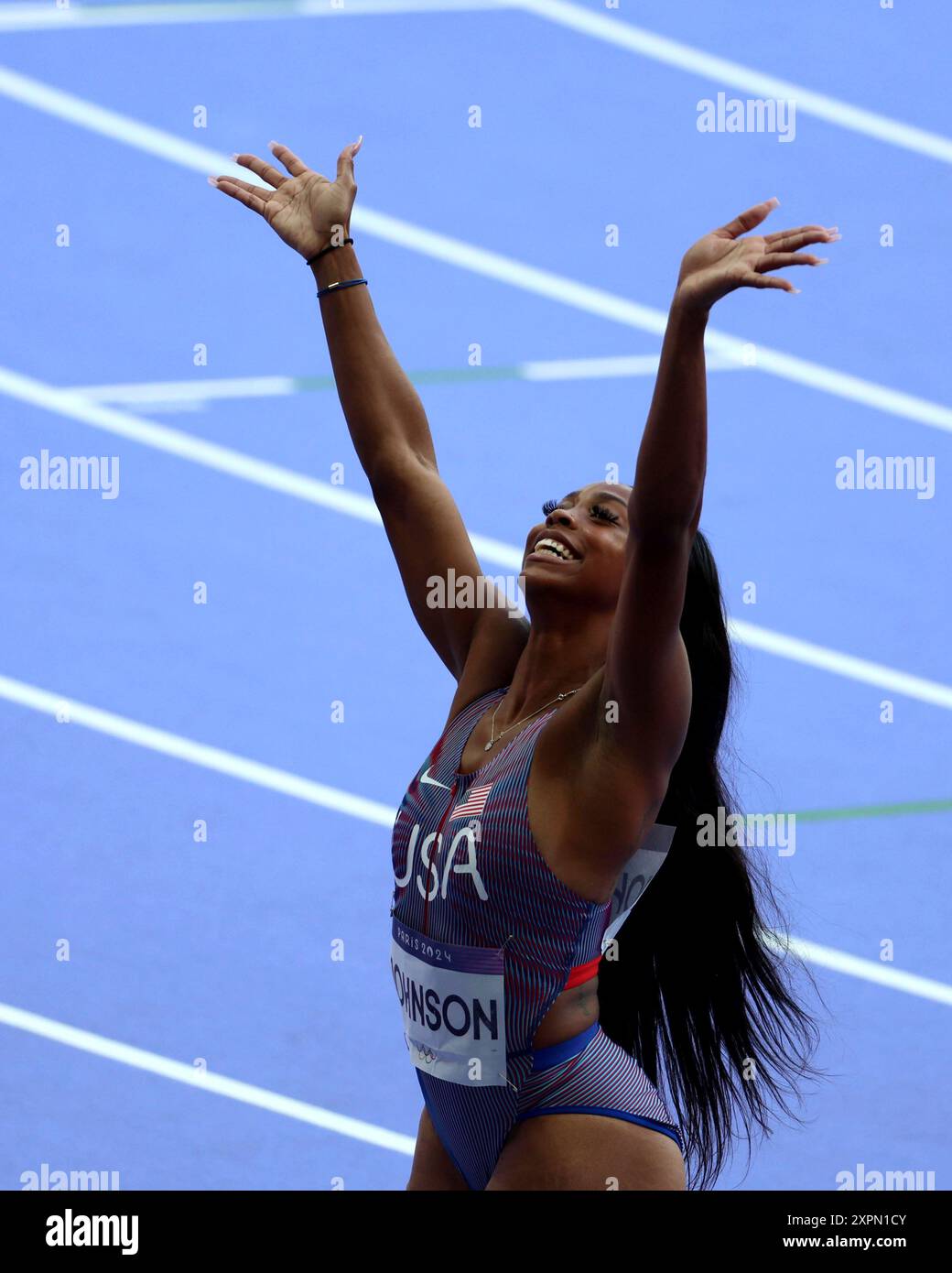 August 7, 2024, Paris, Ile de France, France: Alaysha JOHNSON (USA) in ...