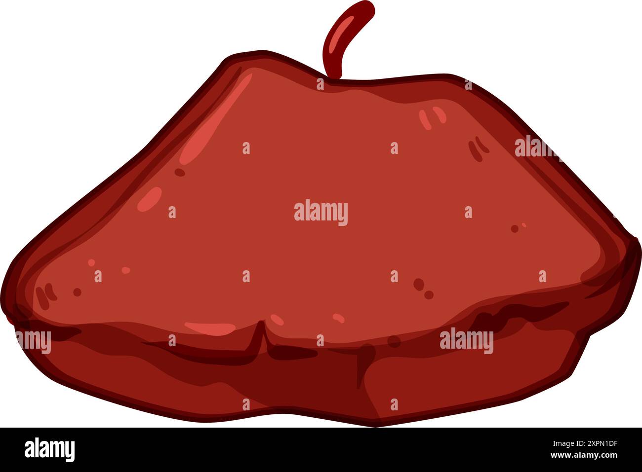 felt beret cartoon vector illustration Stock Vector Image & Art - Alamy