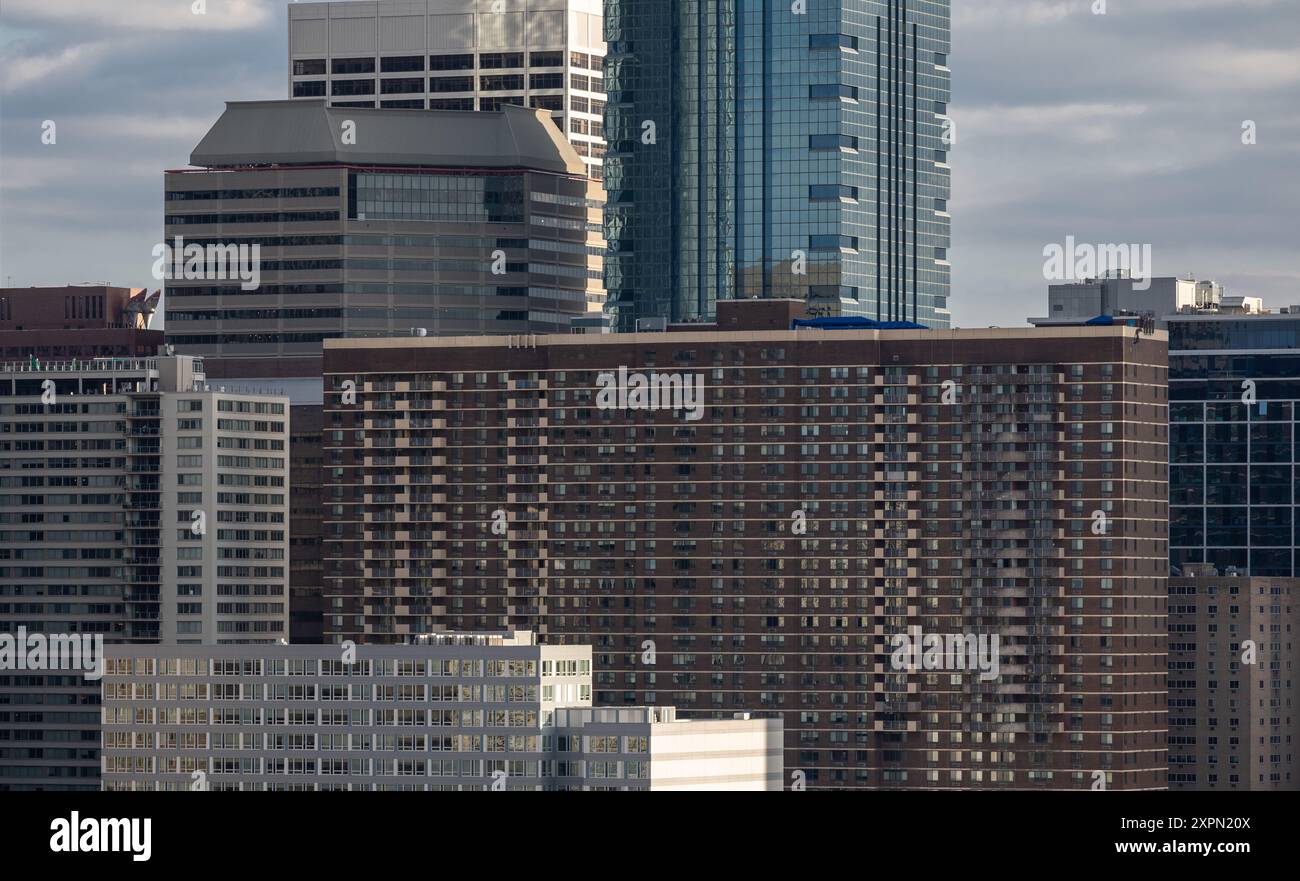 Philadelphia, Pennsylvania Cityscape with Skyscrapers and Buildings ...