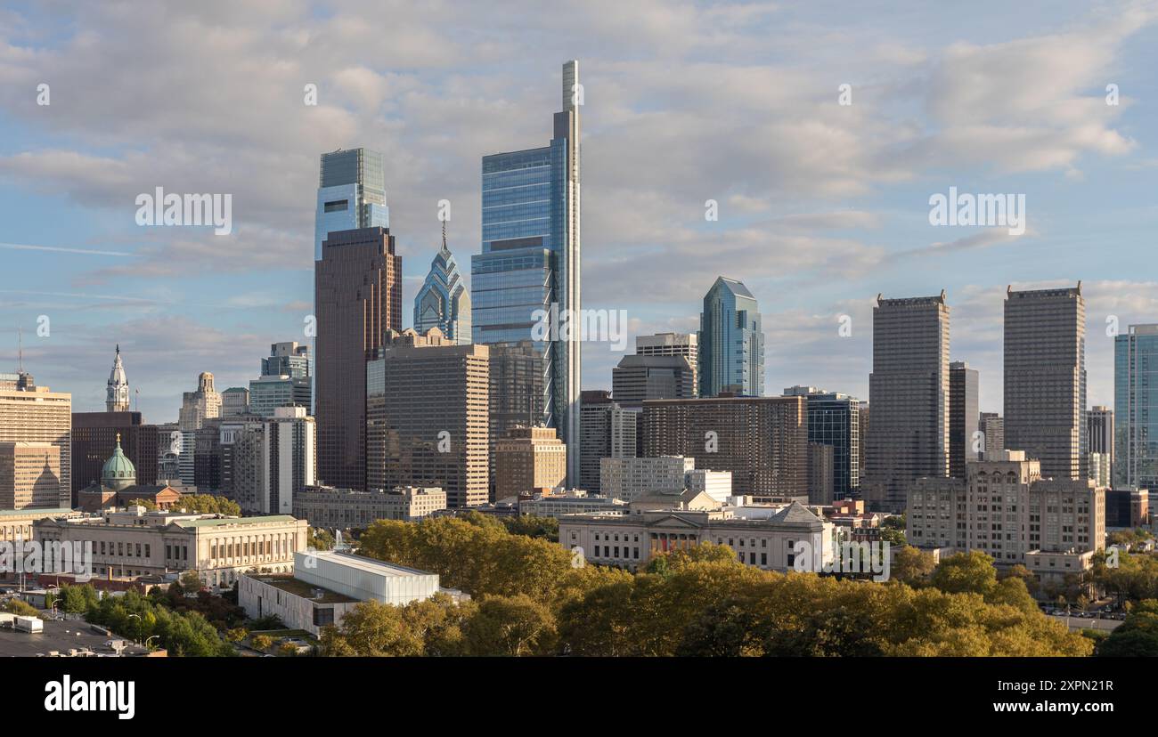 Philadelphia City Center and Business District Skyscrapers ...