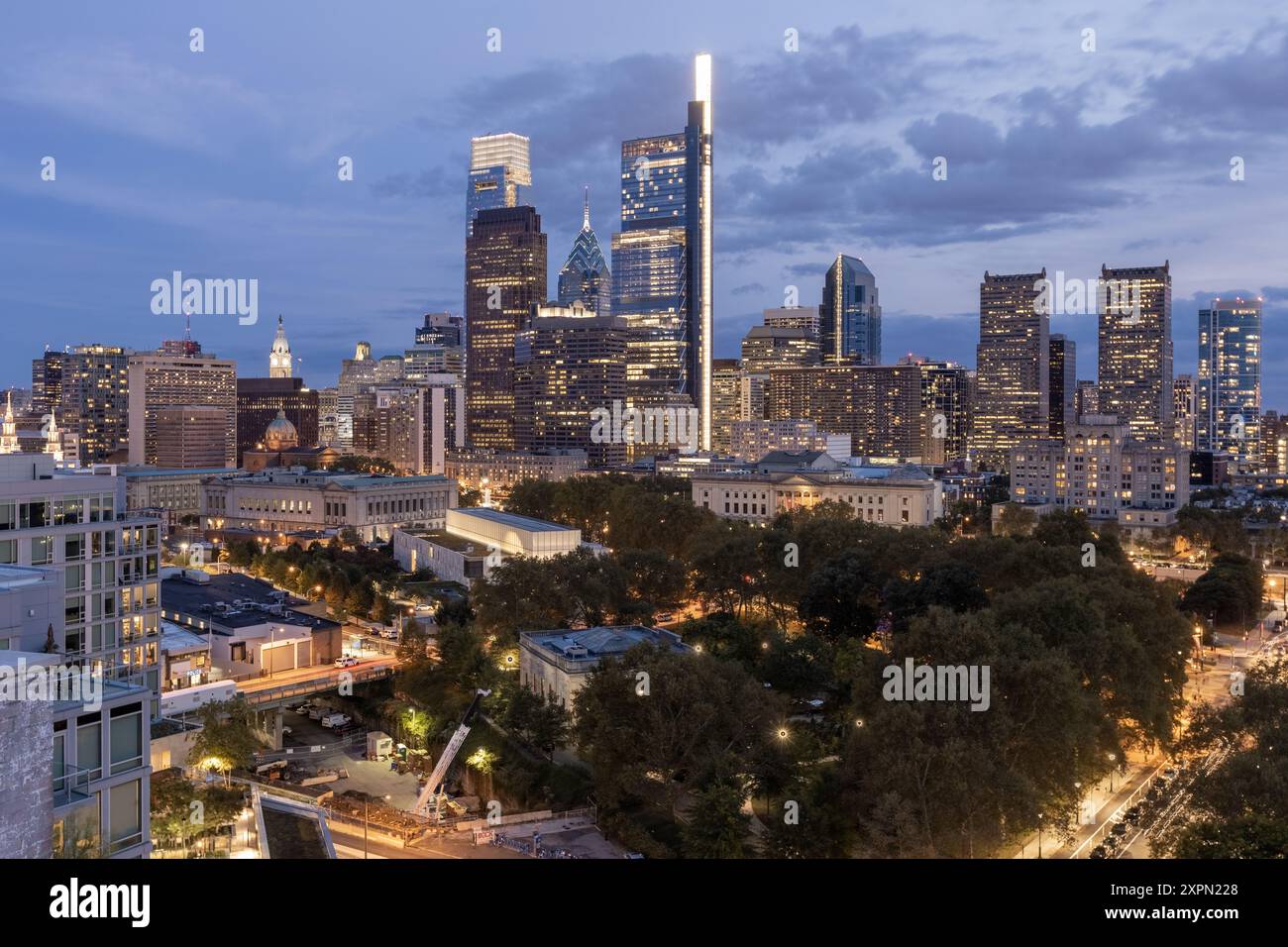 Philadelphia City Center and Business District Skyscrapers ...