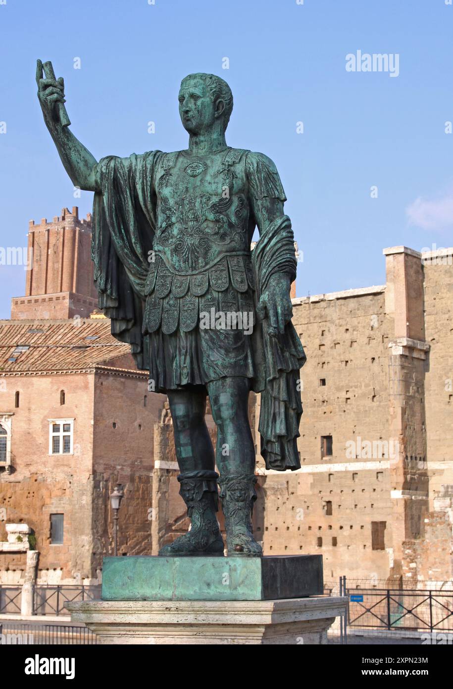 Rome, Italy - October 28, 2009: Imperator Caesari Nervae Avg Statue at ...